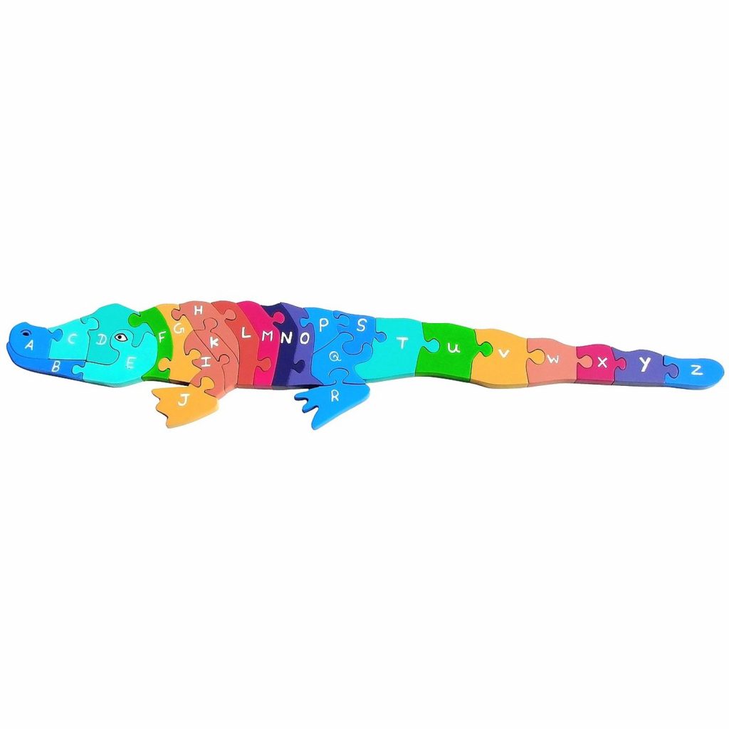Puzzle Crocodile Alphabet - La boutique équitable.